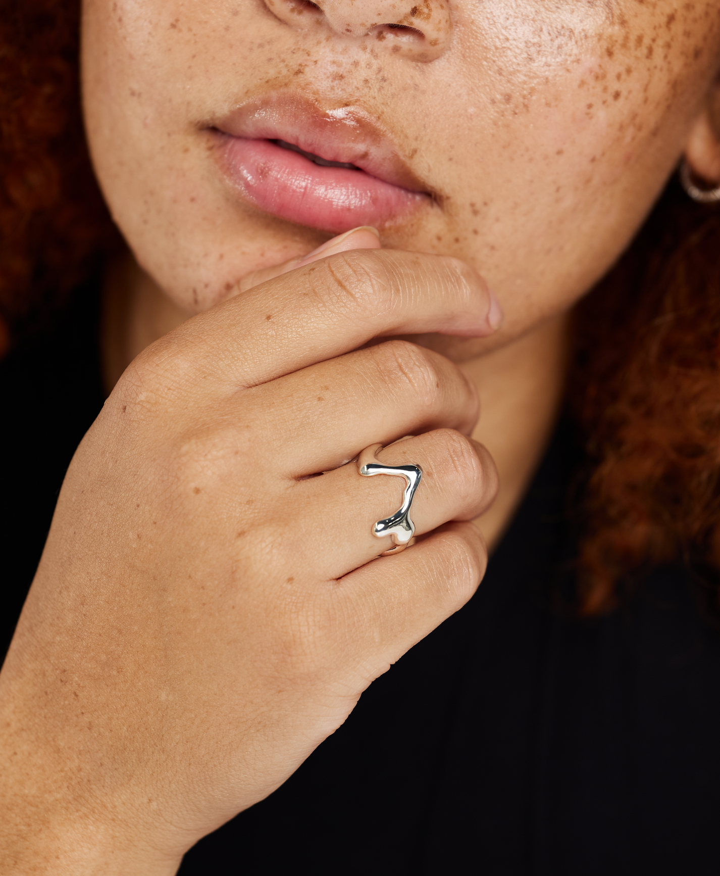 Sculptural Silver Ring – Squiggle Ring | STEFF ELEOFF – Steff Eleoff